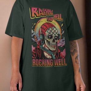 Raising Hell Skull Art - DTF DTG Sublimation PNG (digital Download) - Etsy