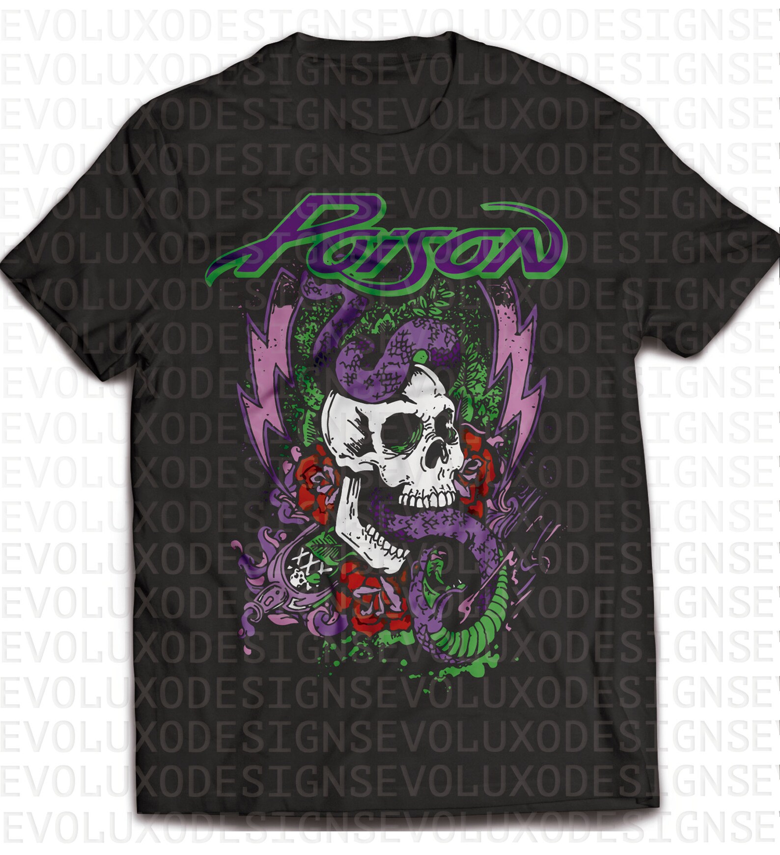Poison Logo Digital Sublimation DTF DTG Print SVG File Rock - Etsy