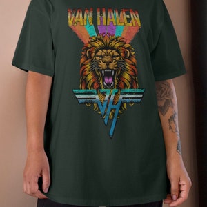 Van Halen Lion Distressed PNG: Rock Band Tee Design (digital Download ...