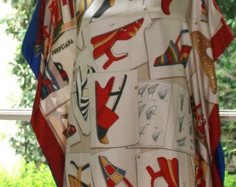 Vintage Designer Reversible Scarf Dress - Etsy