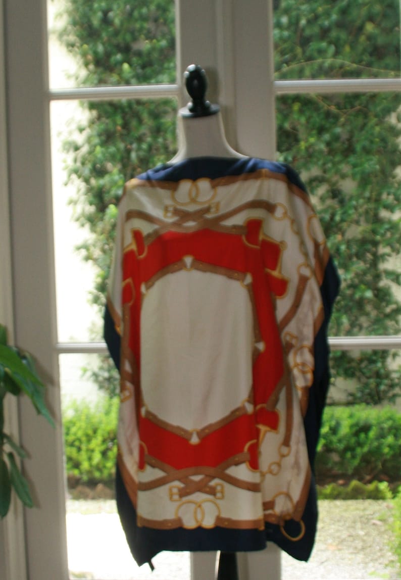 Vintage Designer Reversible Scarf Dress - Etsy