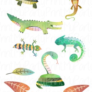 Reptile Cake Topper, Reptile Birthday Party, Printable Reptile Topper ...