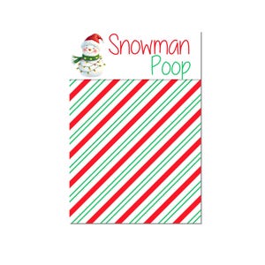 DIGITAL Christmas Elf Poop Snowman Poop Reindeer Poop Printable Folding ...