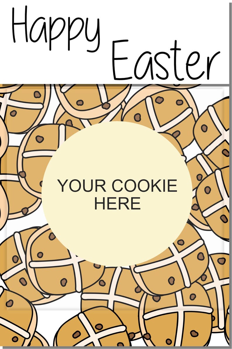 DIGITAL Easter Buns Printable Folding Top Cookie Card 4.1x5.5in Folded ...