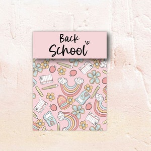 DIGITAL Back to School Printable Folding Top Cookie Card | 4.1x5.5in ...