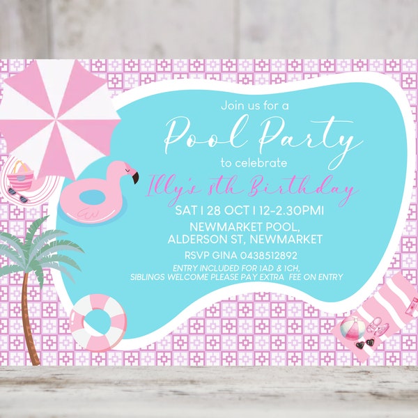 Retro Pool Party - Etsy