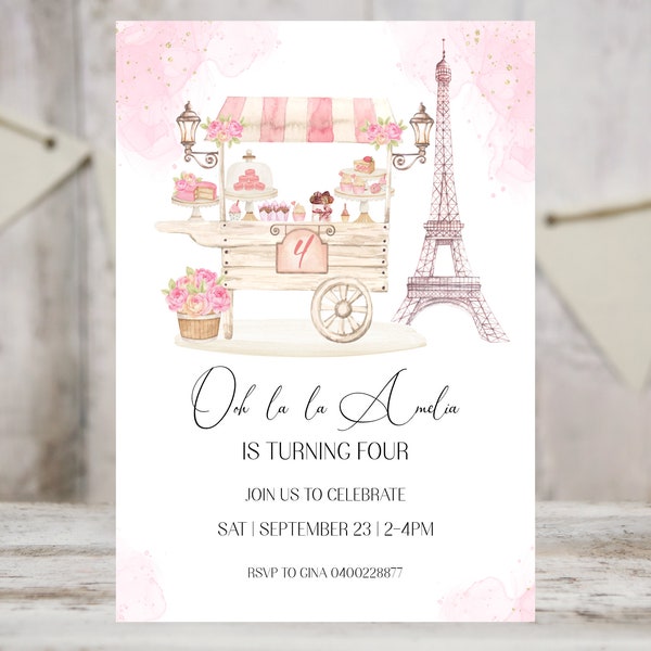 French Invitation - Etsy