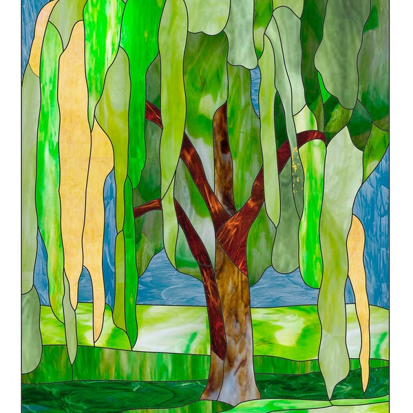 Stained Glass Tree - Etsy