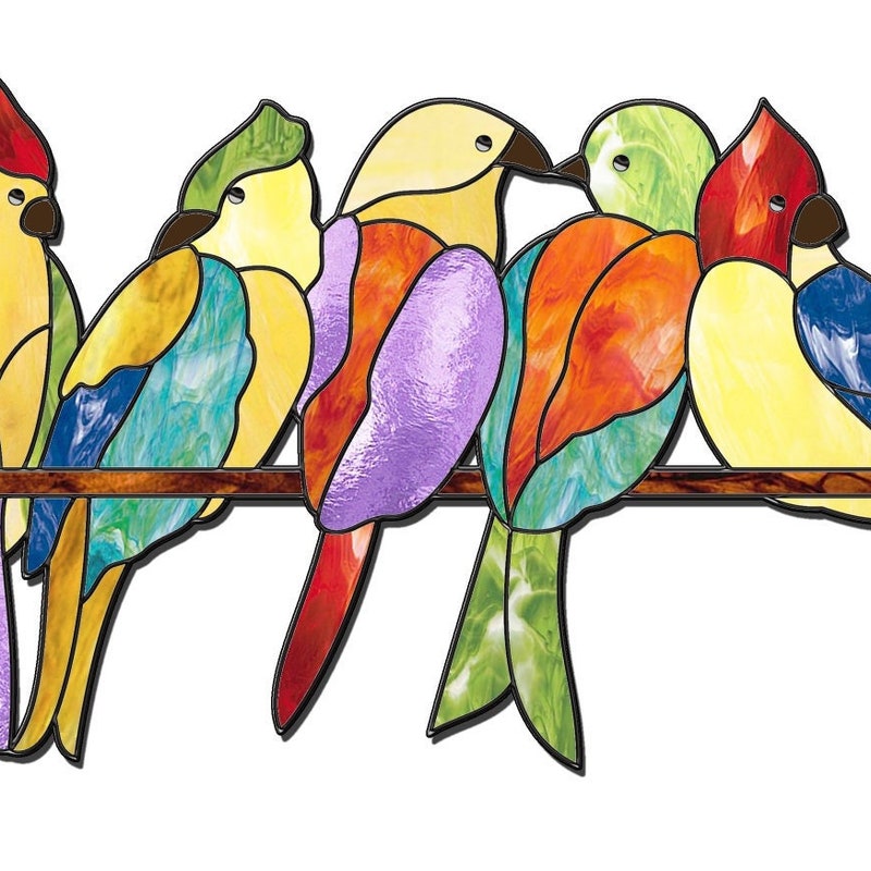 Bird Stained Glass - Etsy