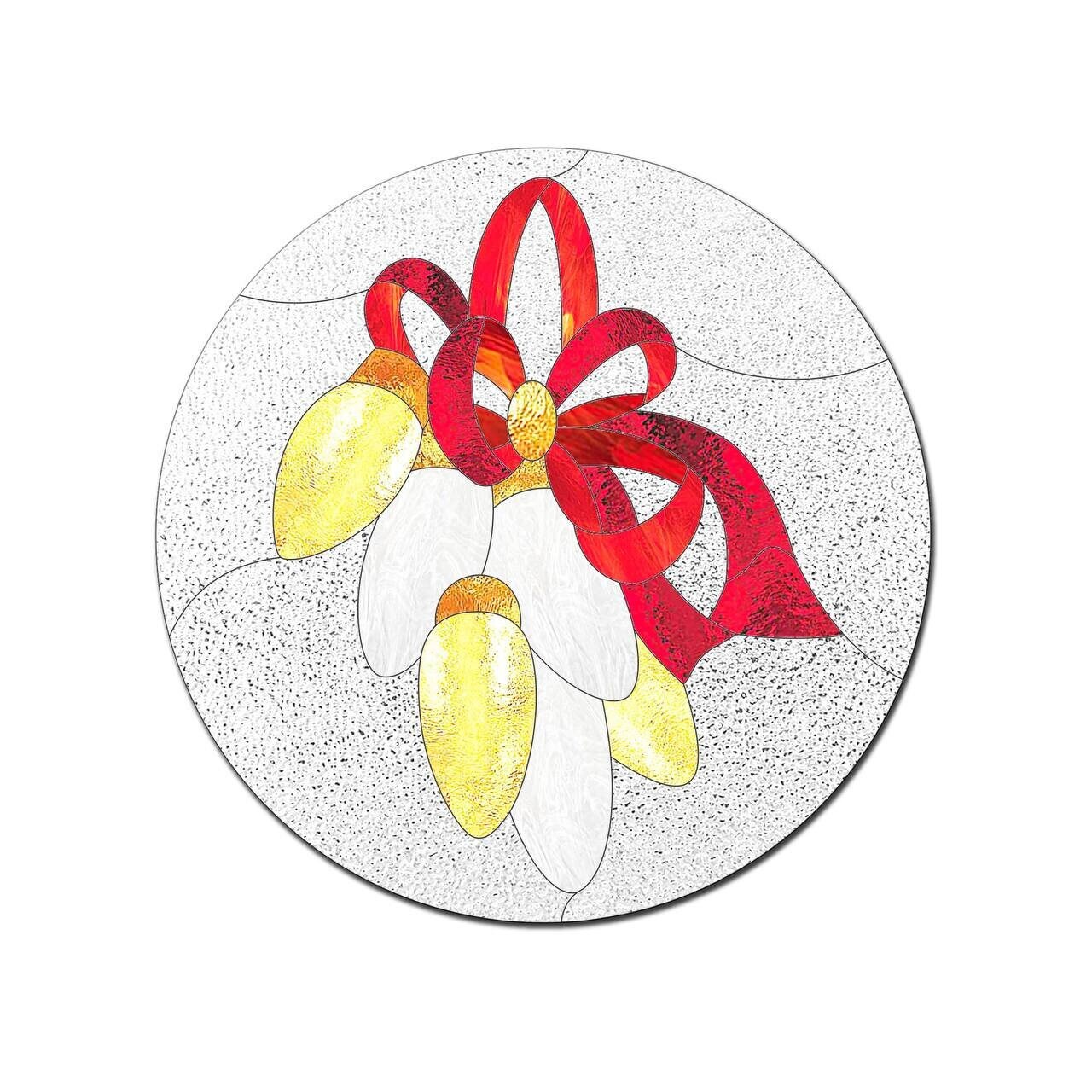 Stained Glass Christmas Suncatcher Pattern, Stain Glass Christmas Bulbs ...