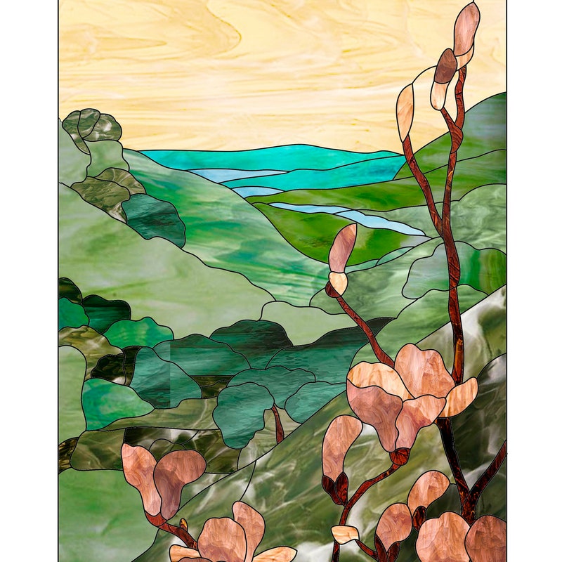 Large Stained Glass Panel - Etsy