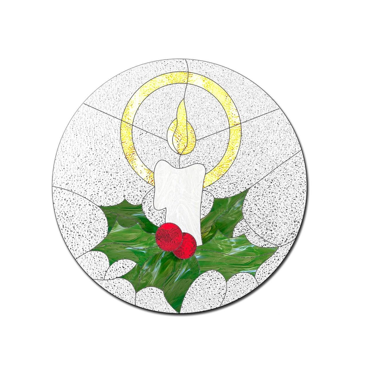 Stained Glass Christmas Suncatcher Pattern, Stain Glass Christmas ...