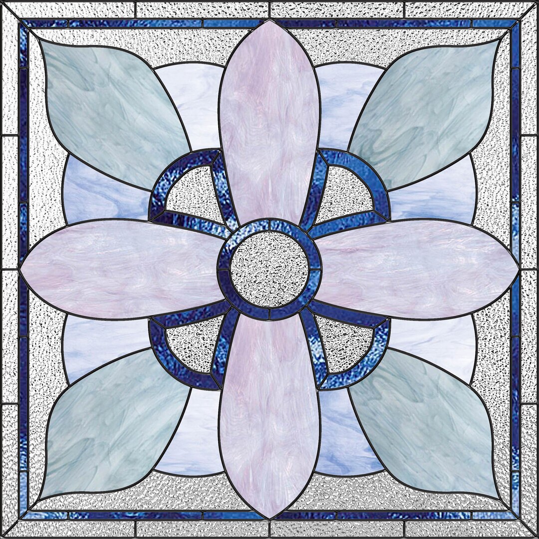 Stained Glass Geometric & Abstract Pattern PDF, Stain Glass Window ...