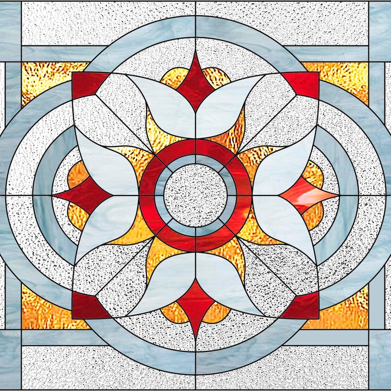 Stained Glass Geometric - Etsy