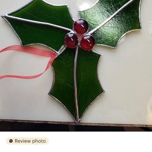 Stained Glass Christmas Ornament Patterns (a Set of 4), Christmas Tree ...