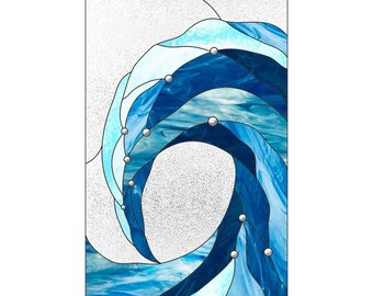 Stained Glass Wave - Etsy