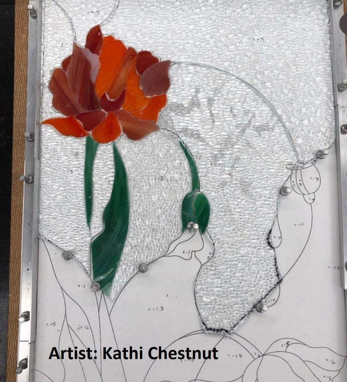 POPPIES PDF Pattern Stained Glass Pattern Flowers Flowers - Etsy