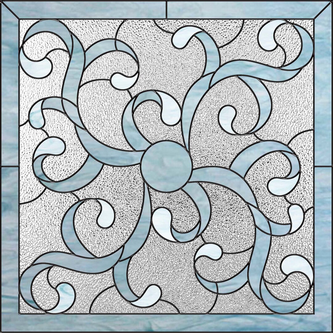 Stained Glass Geometric & Abstract Pattern PDF, Stain Glass Window ...