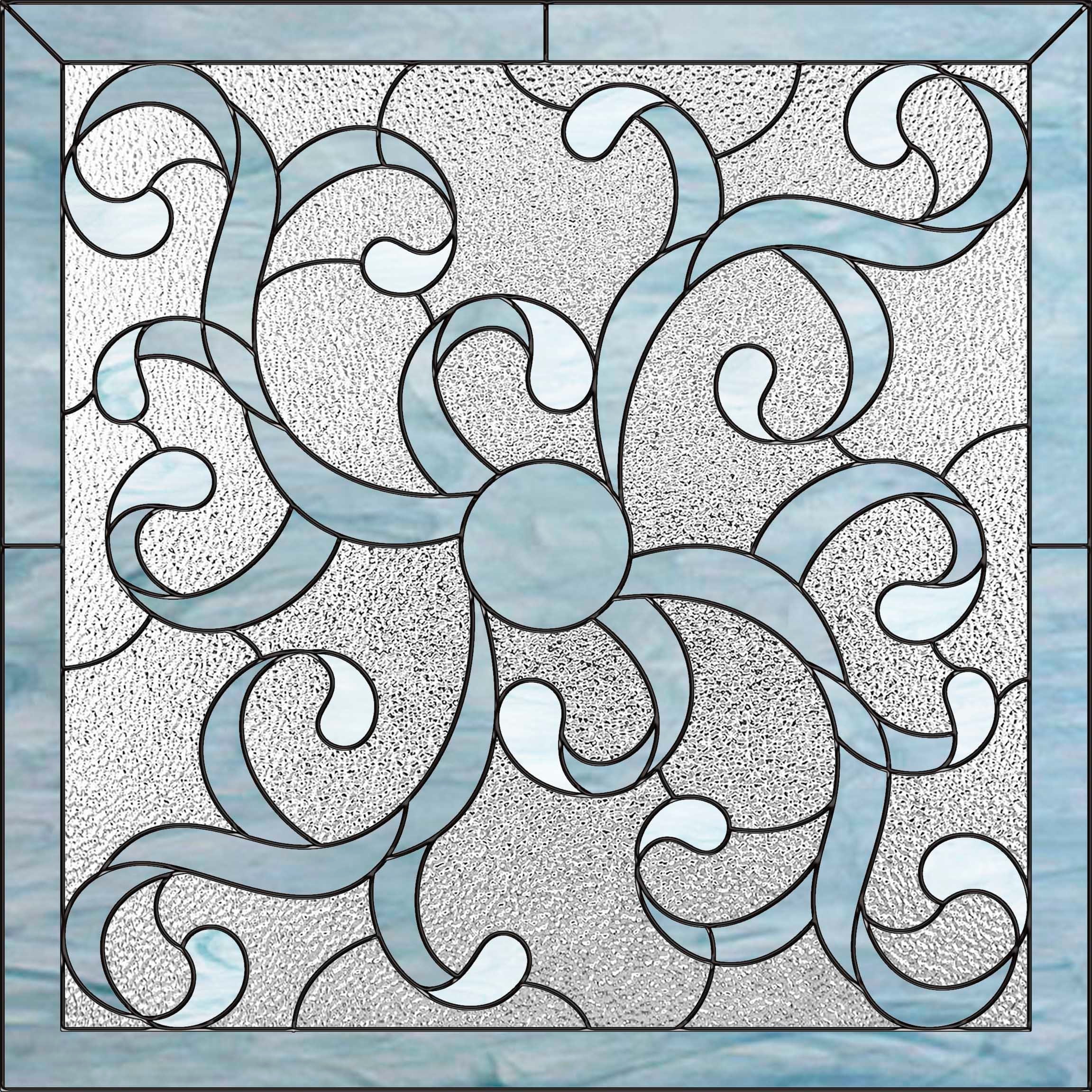 Stained Glass Geometric & Abstract Pattern PDF, Stain Glass Window ...
