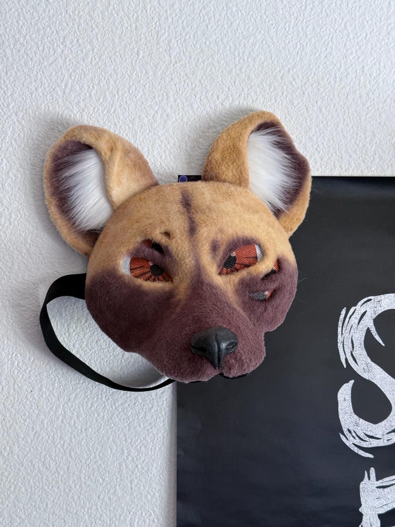 African Wild Dog Mask & Tail - Etsy