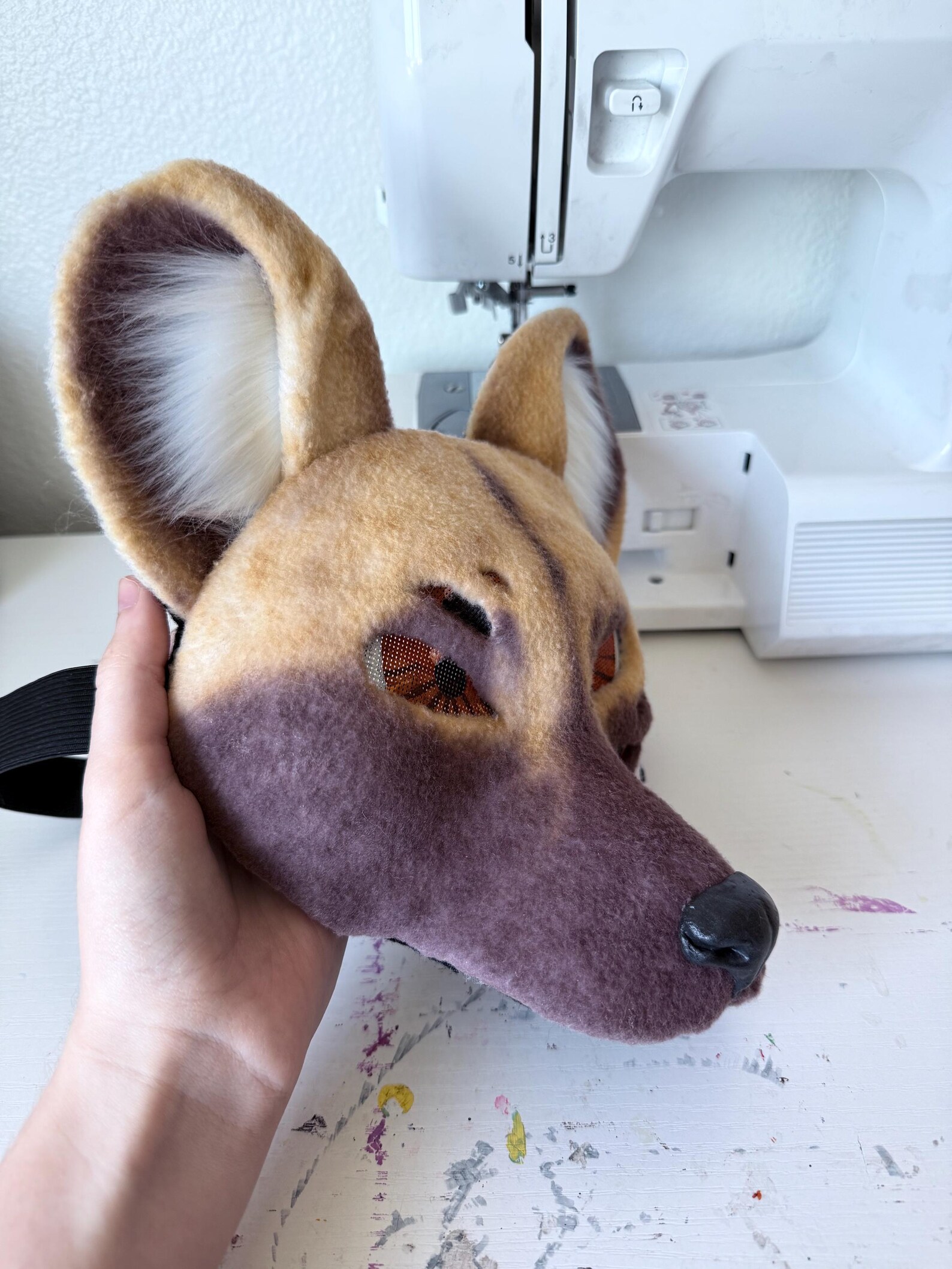 African Wild Dog Mask & Tail - Etsy