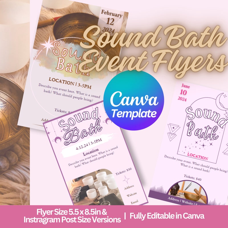 Sound Healing Flyer - Etsy
