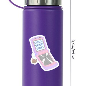 Call Your Mom Sticker With Holographic Shards Laminate, Pastel, Kawaii ...