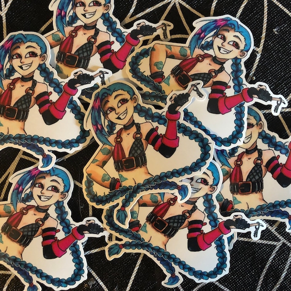 Jinx Anime Sticker - Etsy