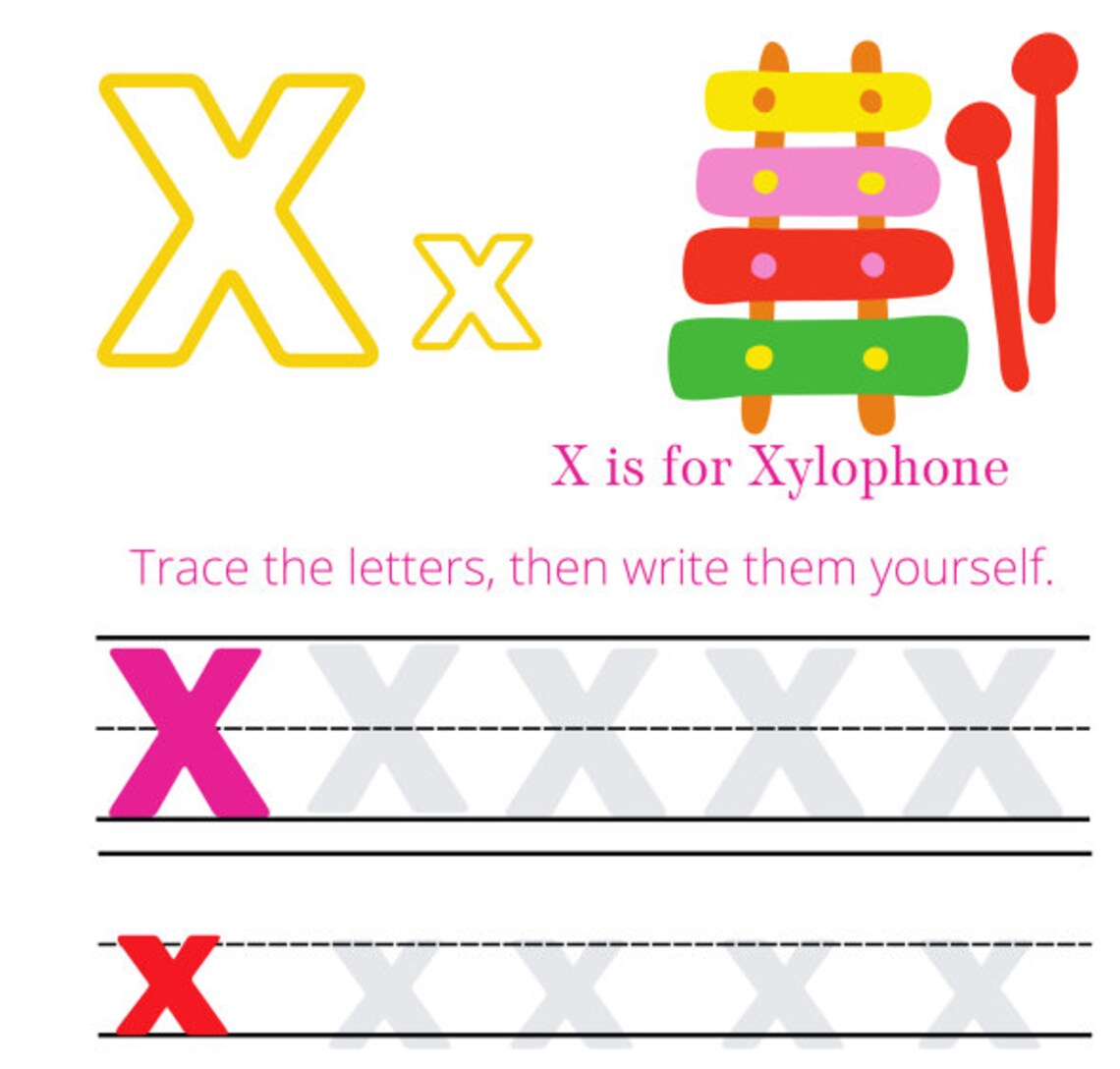 Trace the Letters and Write Them Yourself,abc Pre K Kids Book,tracing ...