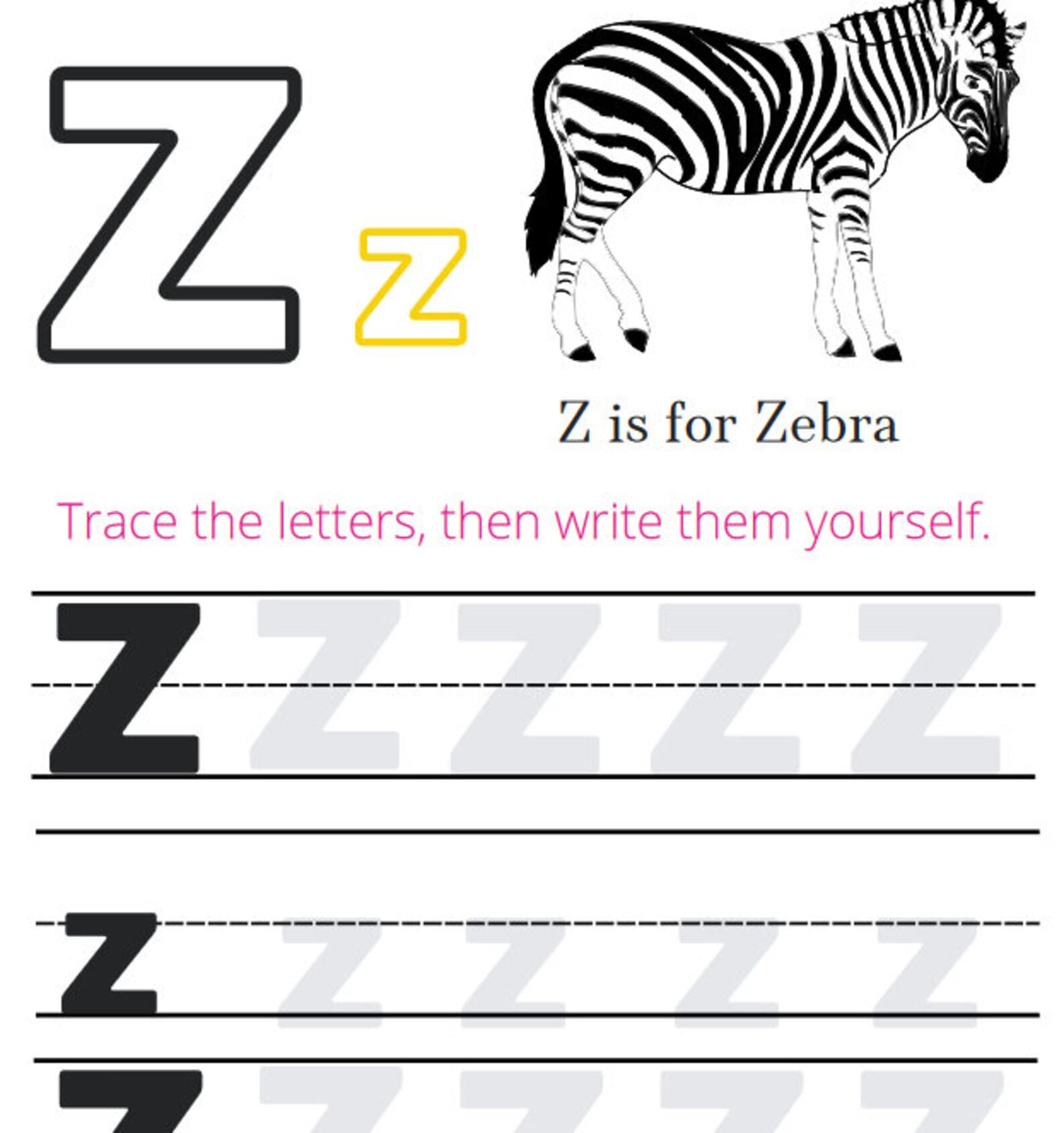 Trace the Letters and Write Them Yourself,abc Pre K Kids Book,tracing ...