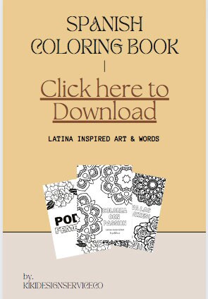 11 Page Spanish Coloring Book, Motivational Coloring Pages, 11 Mandala ...