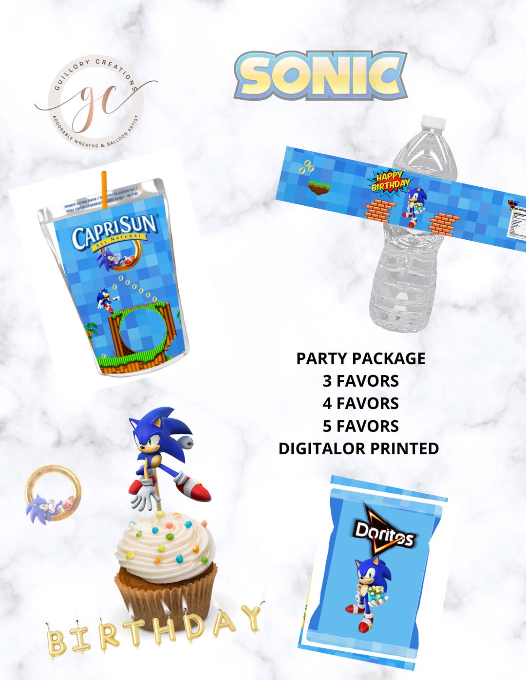 SONIC INSPIRED Party Favors - Etsy