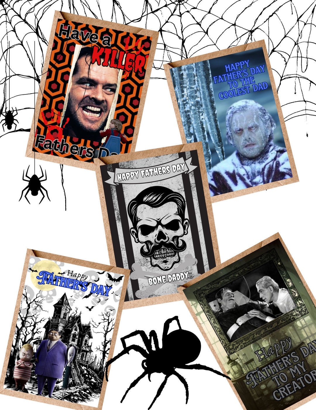 Fathers Day Horror Cards - Etsy