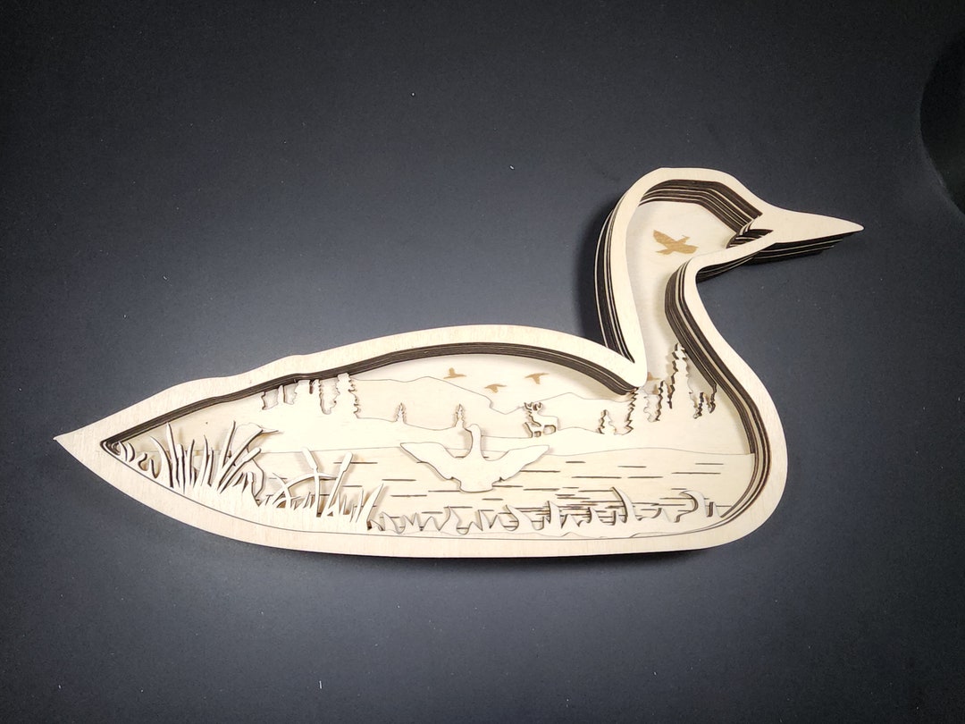 Duck Hunting Laser Cut 3D Desk/wall Art - Etsy