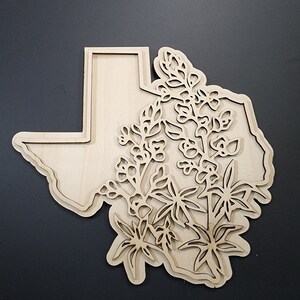 All States Available Texas Bluebonnets Wall/desk Art Laser Cut-out - Etsy