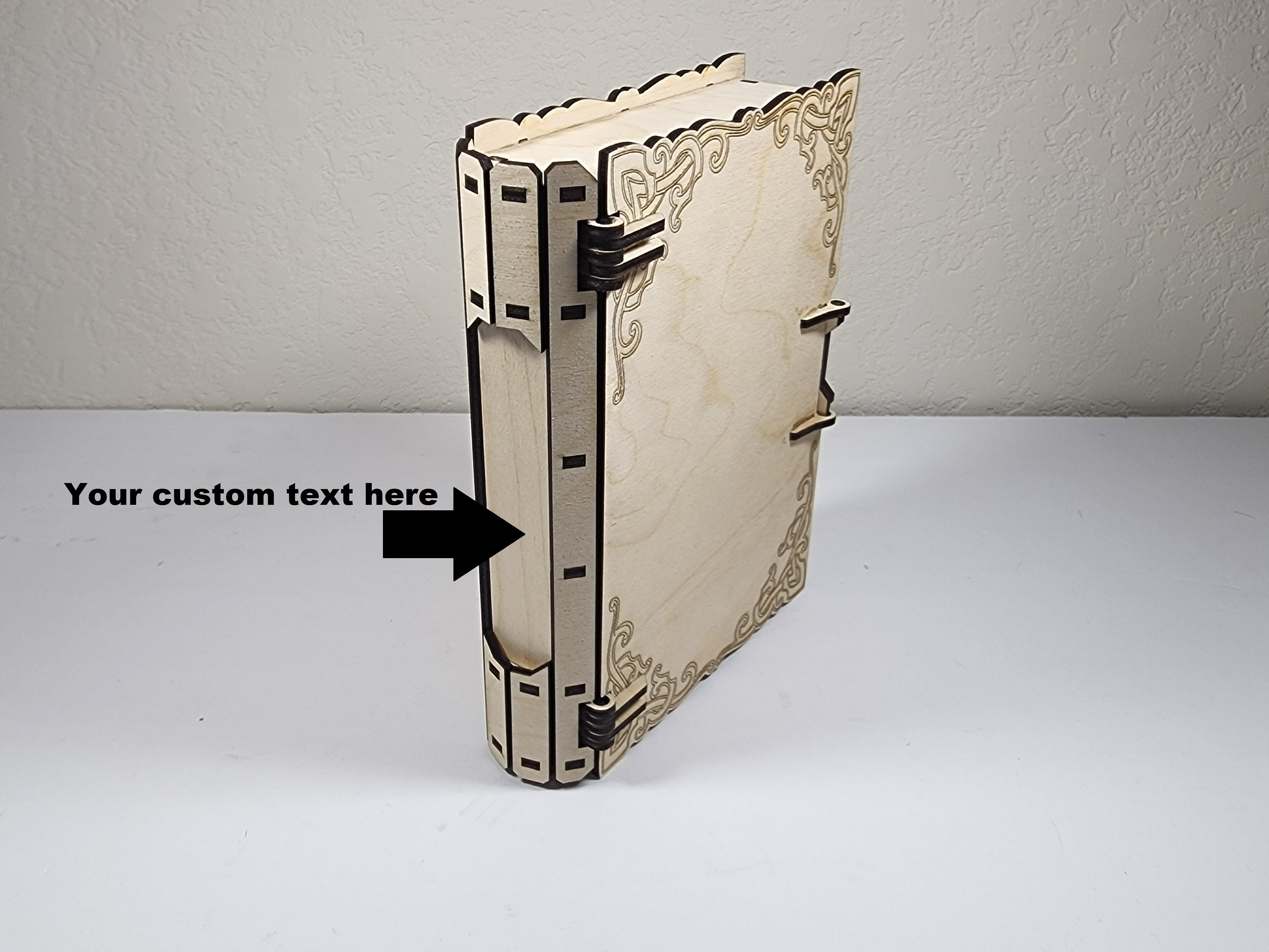 Laser Engraved Book Box With Magnetic Clasp - Etsy