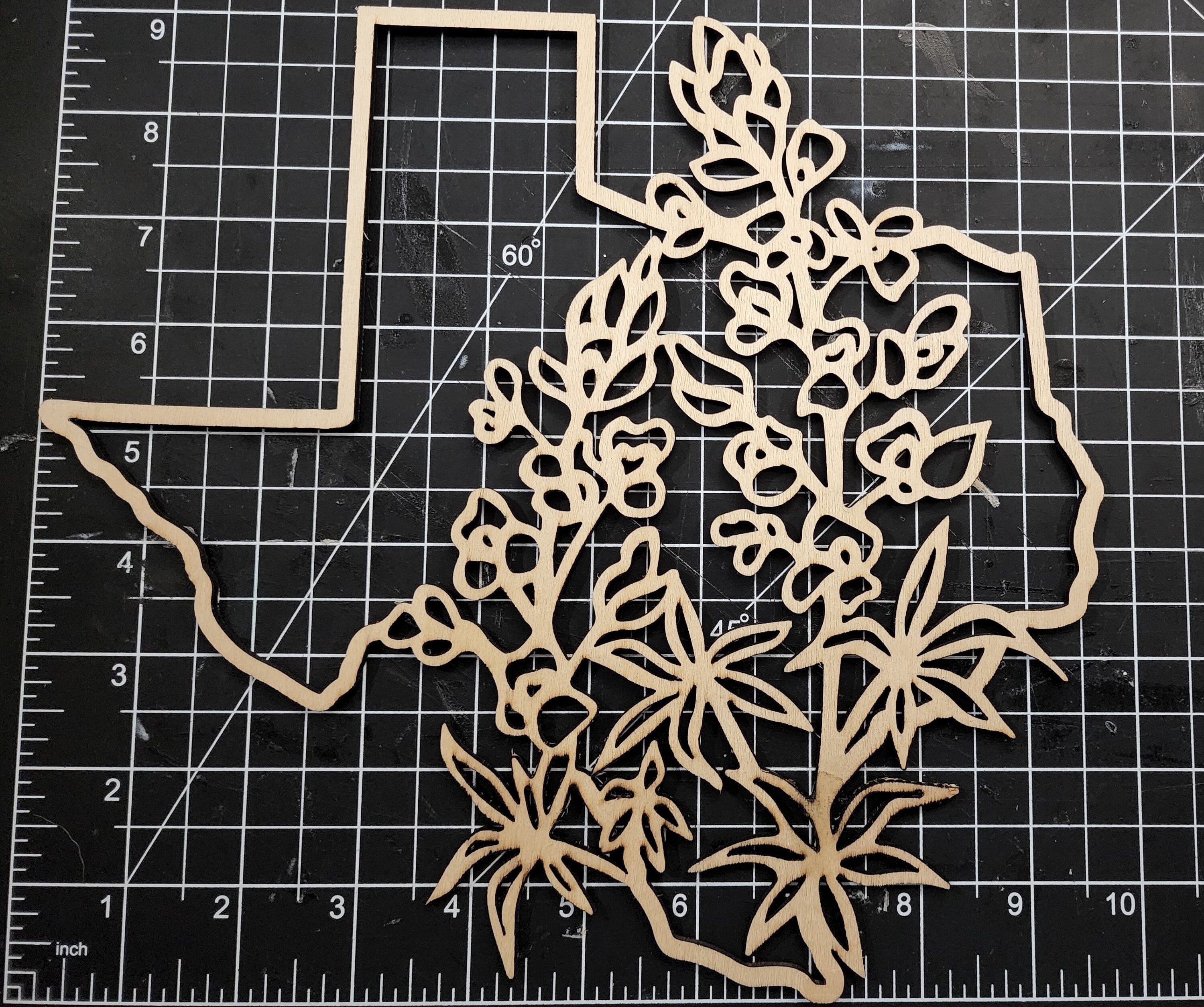 All States Available Texas Bluebonnets Wall/desk Art Laser Cut-out - Etsy