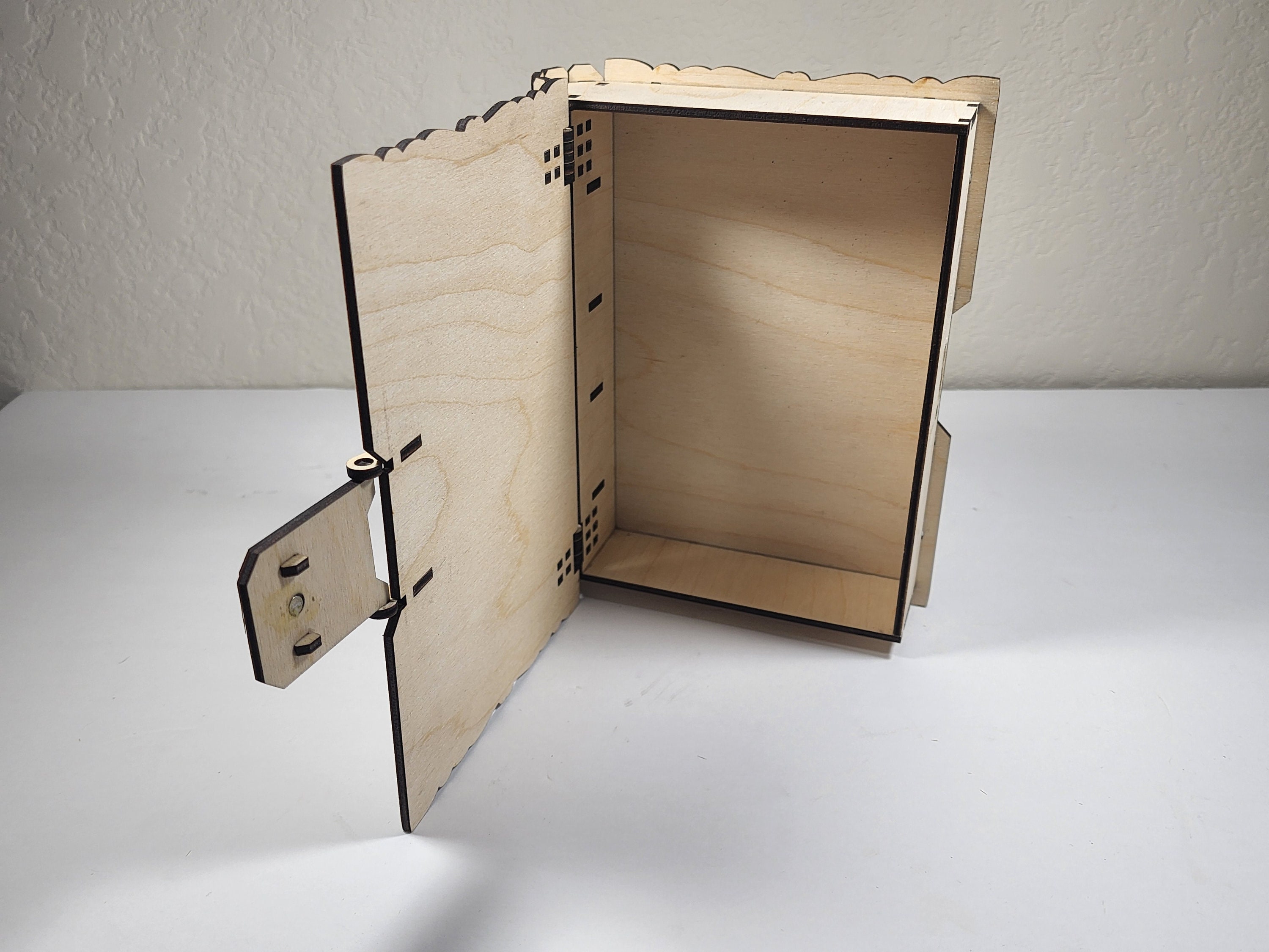 Laser Engraved Book Box With Magnetic Clasp - Etsy