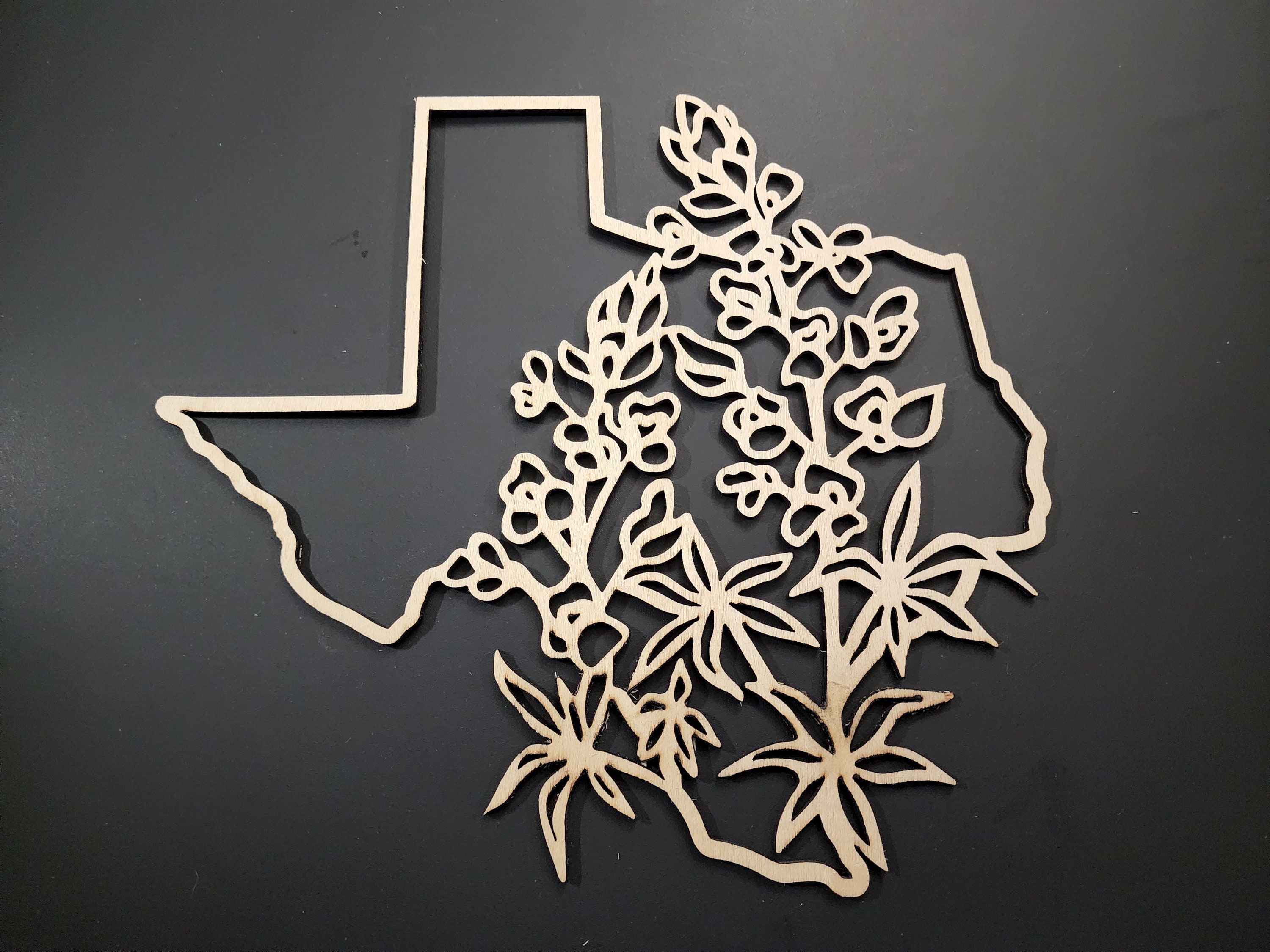 All States Available Texas Bluebonnets Wall/desk Art Laser Cut-out - Etsy