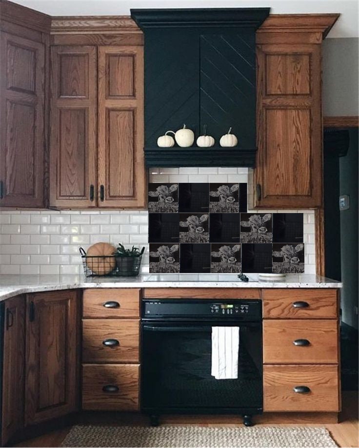 Cow Farmhouse Laser Engraved Tile Backsplash - Etsy