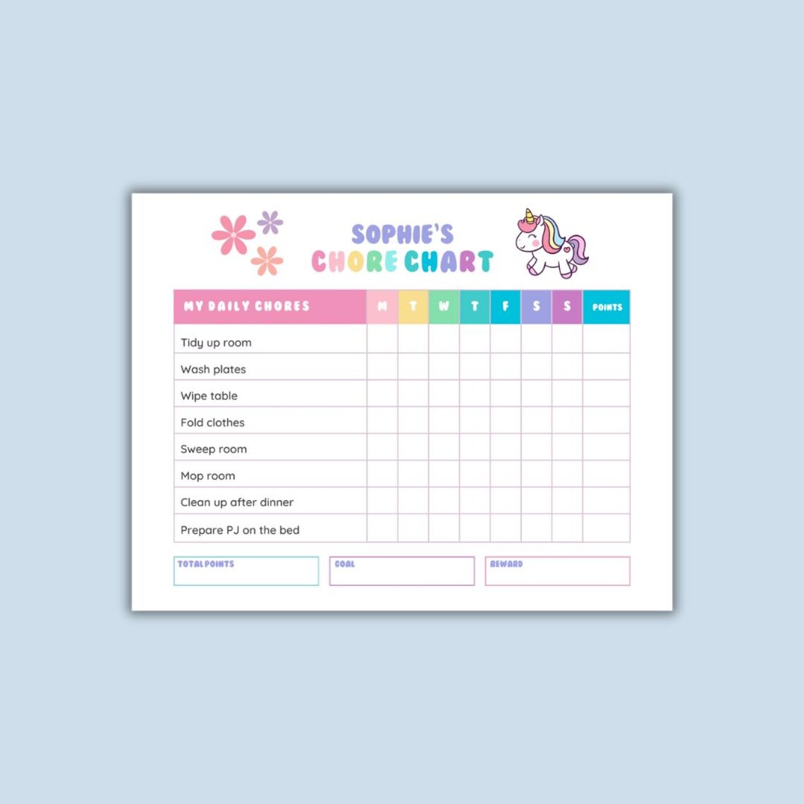 Chore Charts for Little Kids, Chore Chart, To-do List, PDF, Printable ...