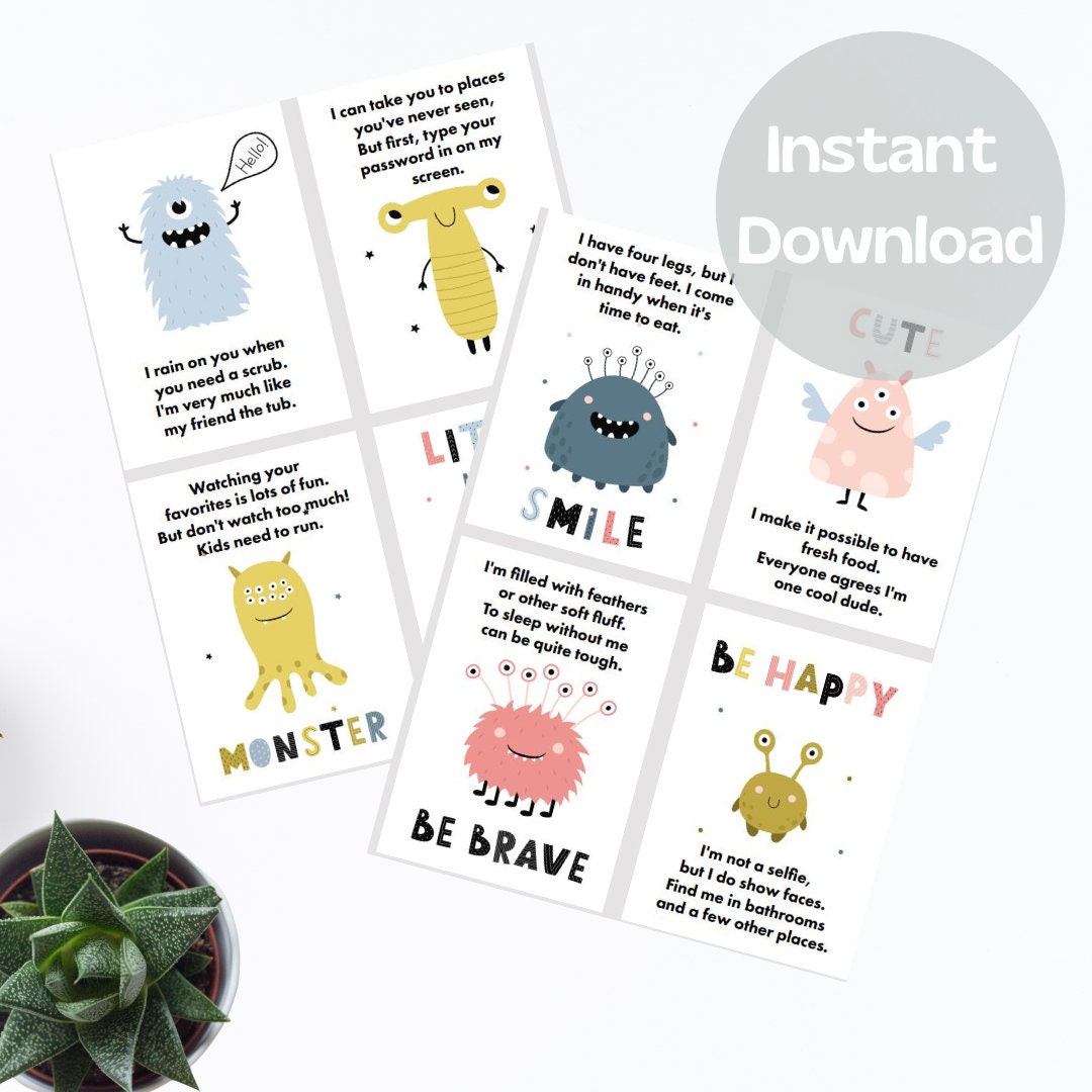 Monster Scavenger Hunt - Etsy