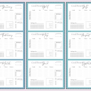 Editable Vision Board, 2025 Goals, Goal Setting, Digital Vision Board ...