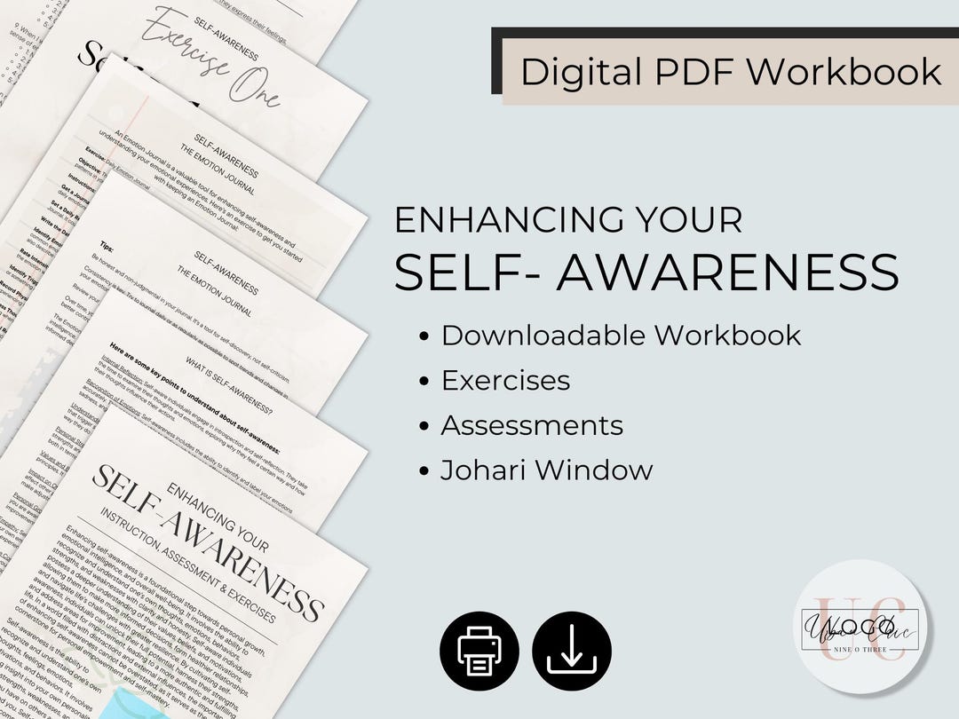 Self-awareness Mastery Emotional Intelligence Workbook Coaching ...