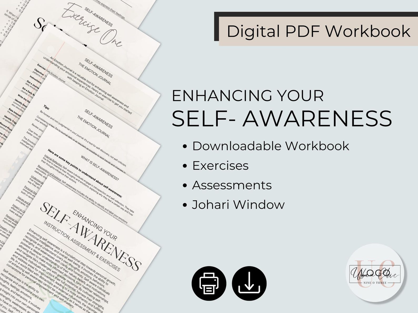 Self-awareness Mastery Emotional Intelligence Workbook Coaching ...
