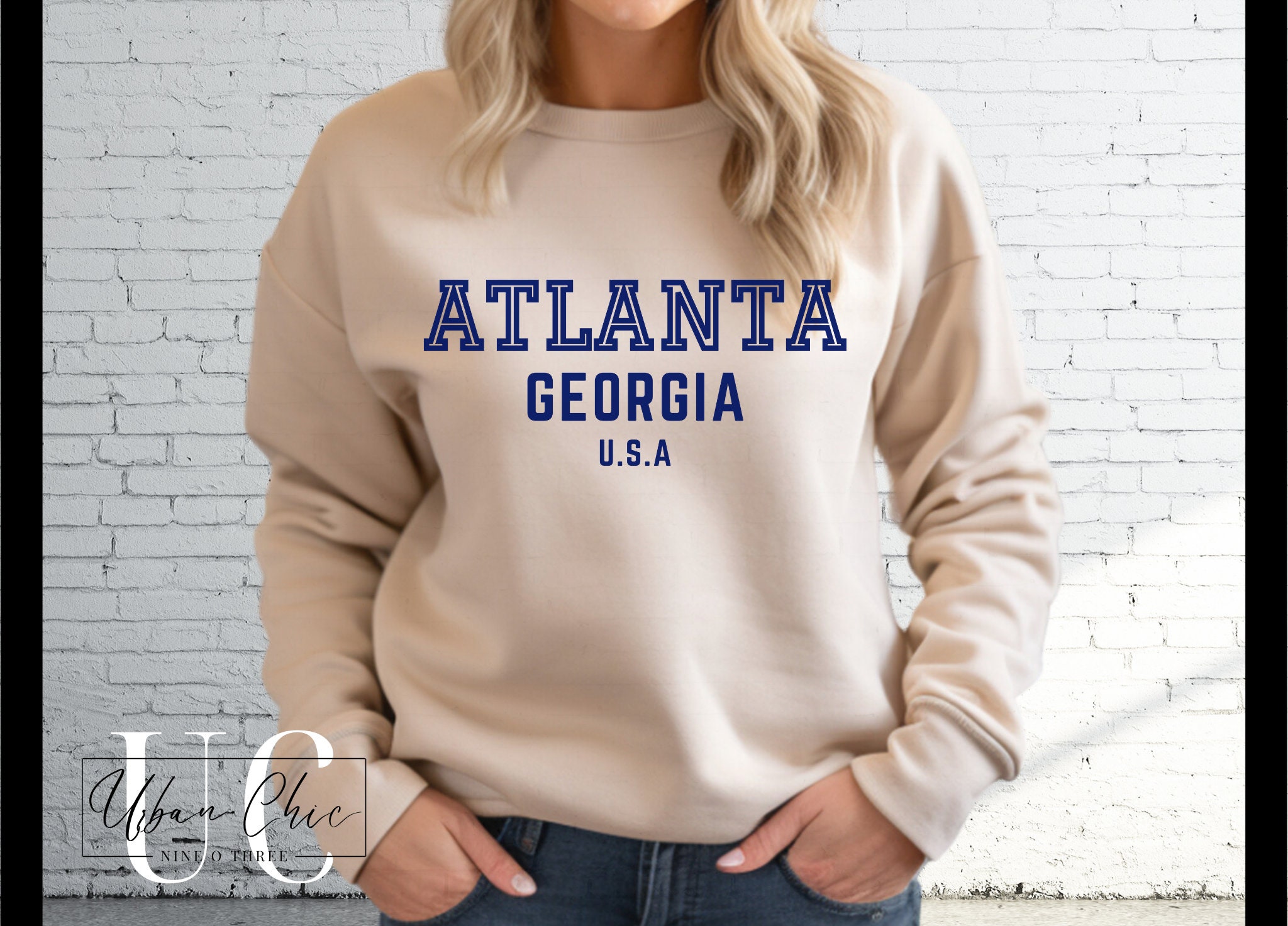 ATLANTA Sweatshirt - Atlanta Georgia U.S.A Sweatshirt Gift - ATL ...