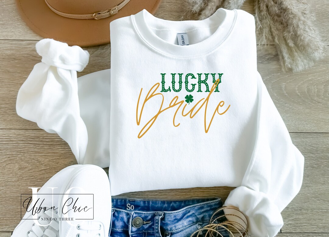 Lucky Bride March Bride St Patricks Day Bride March 17 Wedding Green ...