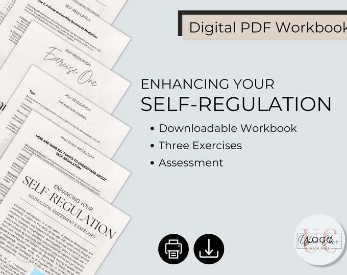 Self-regulation Mastery Comprehensive PDF Workbook With Exercises and ...