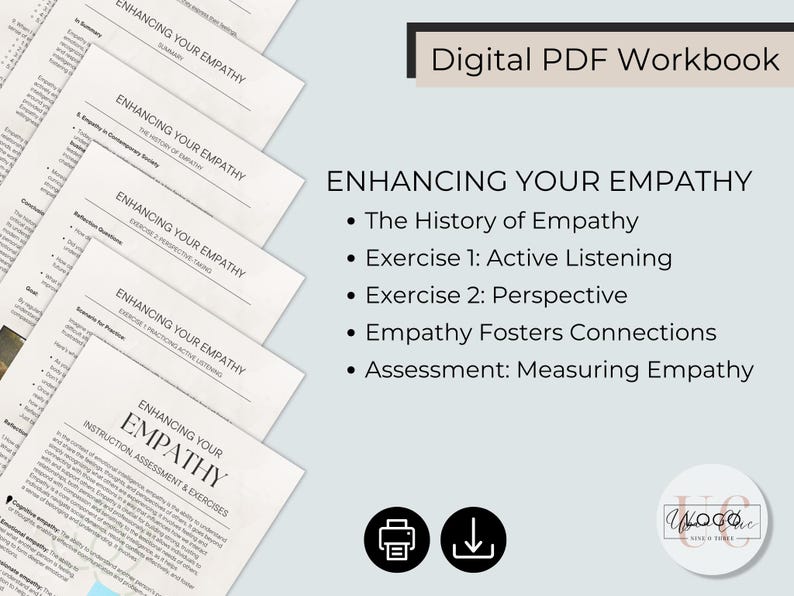 Empathy Workbook, Enhancing Your Empathy, History of Empathy, Practicing Active Listening ...