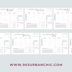 Editable Vision Board, 2025 Goals, Goal Setting, Digital Vision Board ...